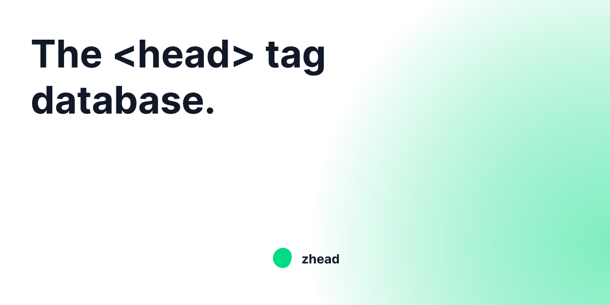 The tag database. · zhead